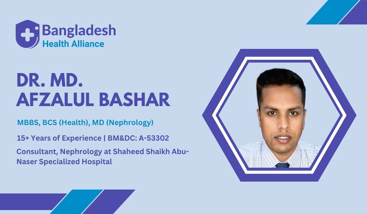 Dr. Md. Afzalul Bashar | kidney specialist in Khulna
