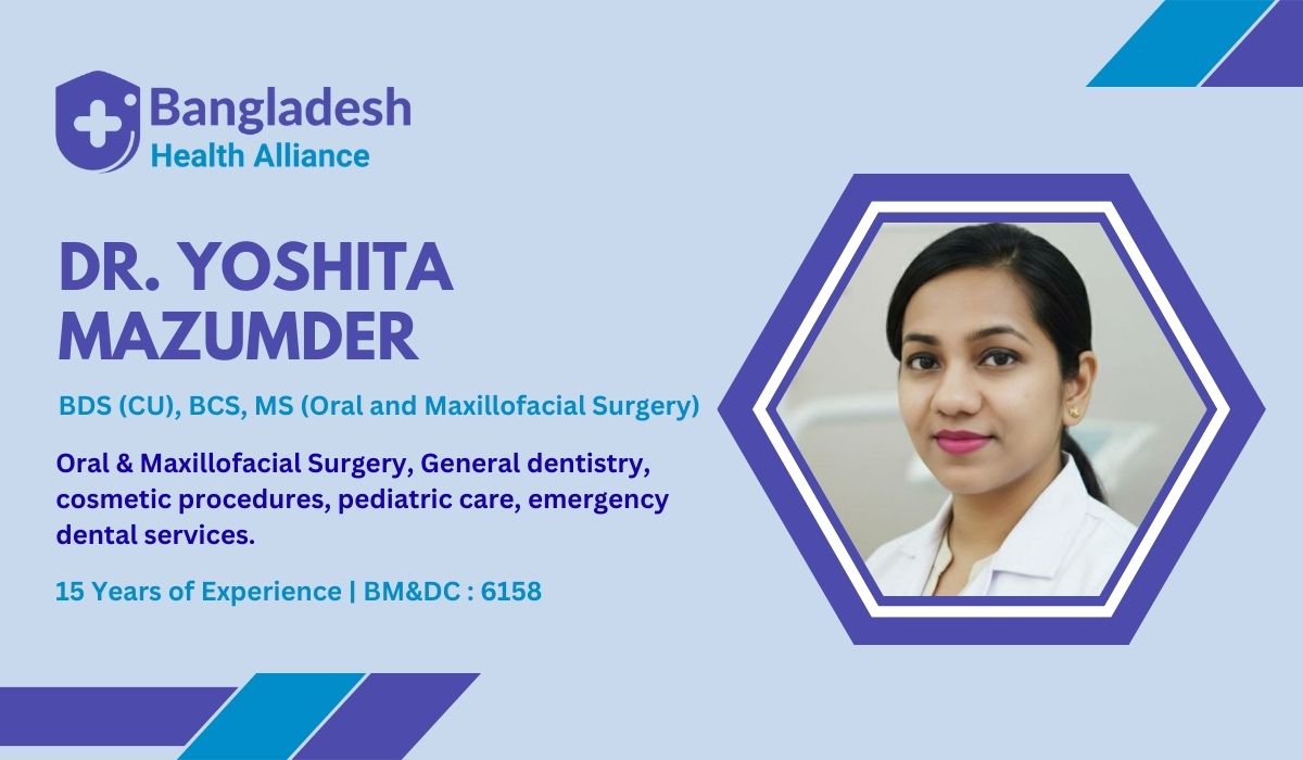 Dr. Yoshita Mazumder | Dental Surgeon in Malibagh, Dhaka